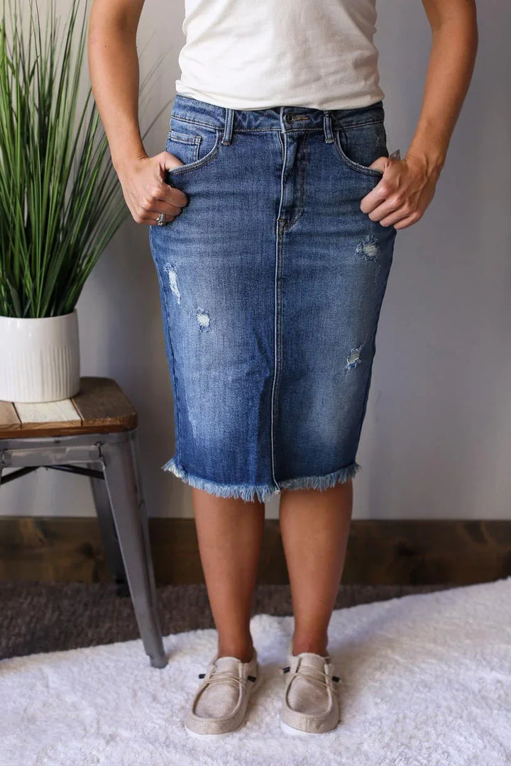 Denim Skirts Collection | Classy Closet – Classy Closet Shop