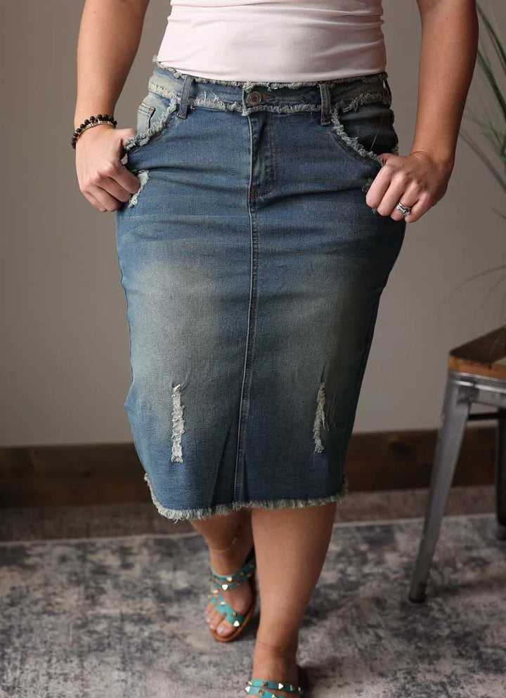 Denim Skirts Collection | Classy Closet – Classy Closet Shop