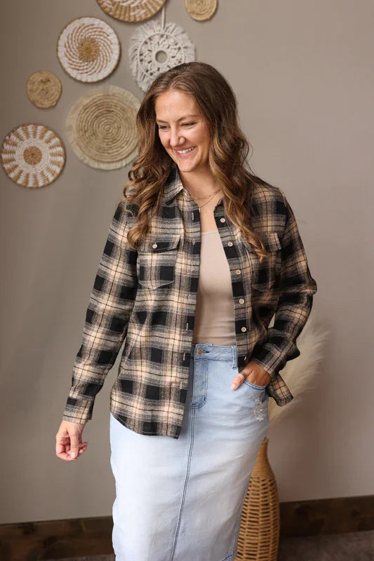 Retro Multicolor Plaid Flannel Shirt | Fall Outfit Women – ️💙Classy ...
