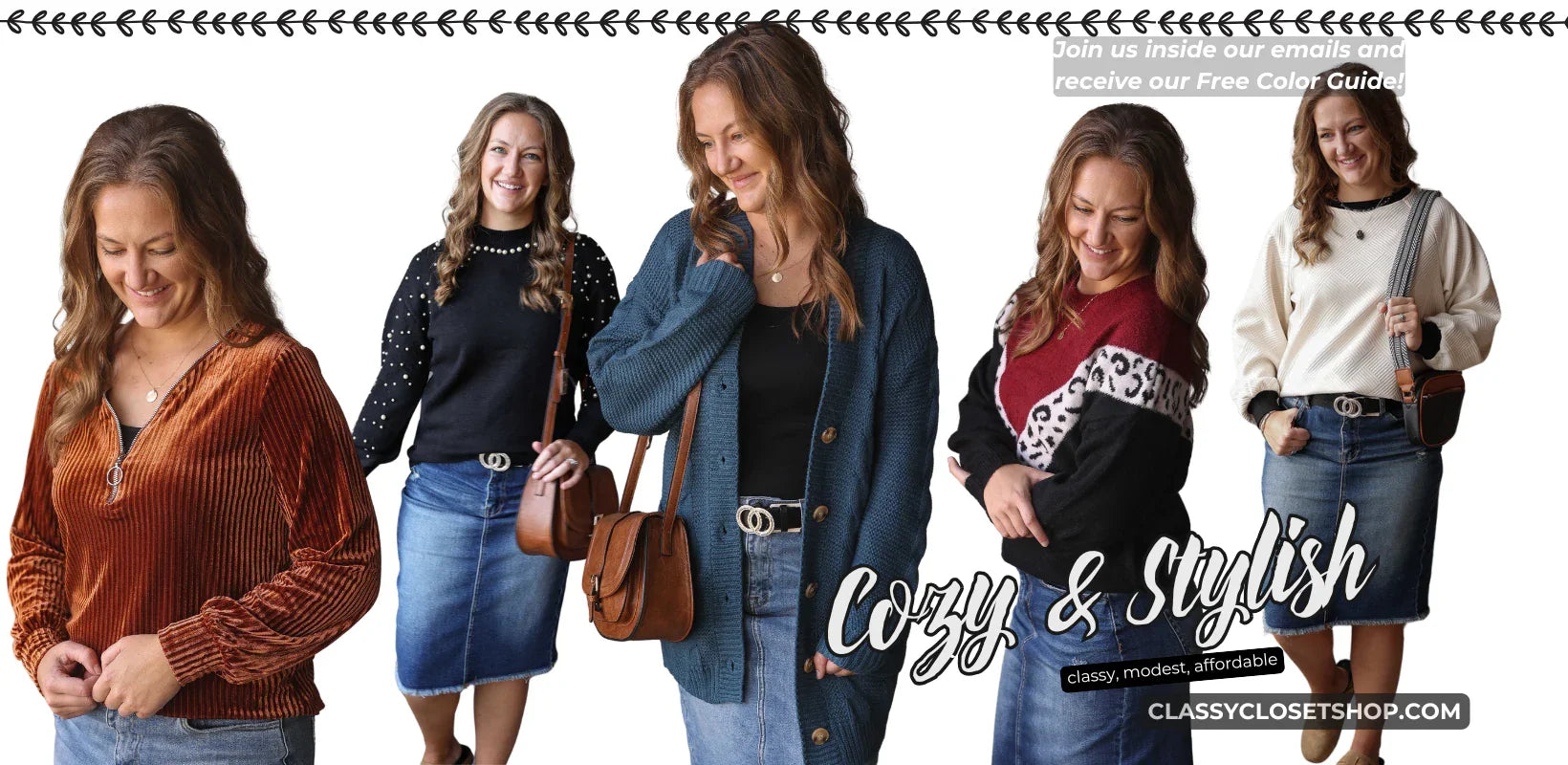 Modest Women's Clothing, Denim Skirts & Outfit Inspo | – Classy Closet Shop