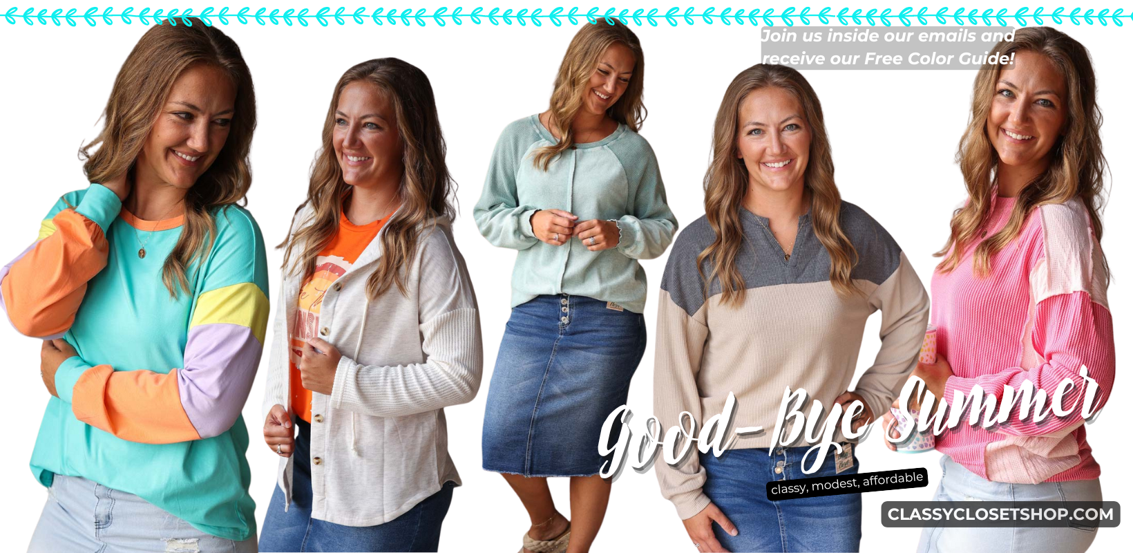 Modest Women's Apparel, Denim Skirts & More | – Classy Closet Shop